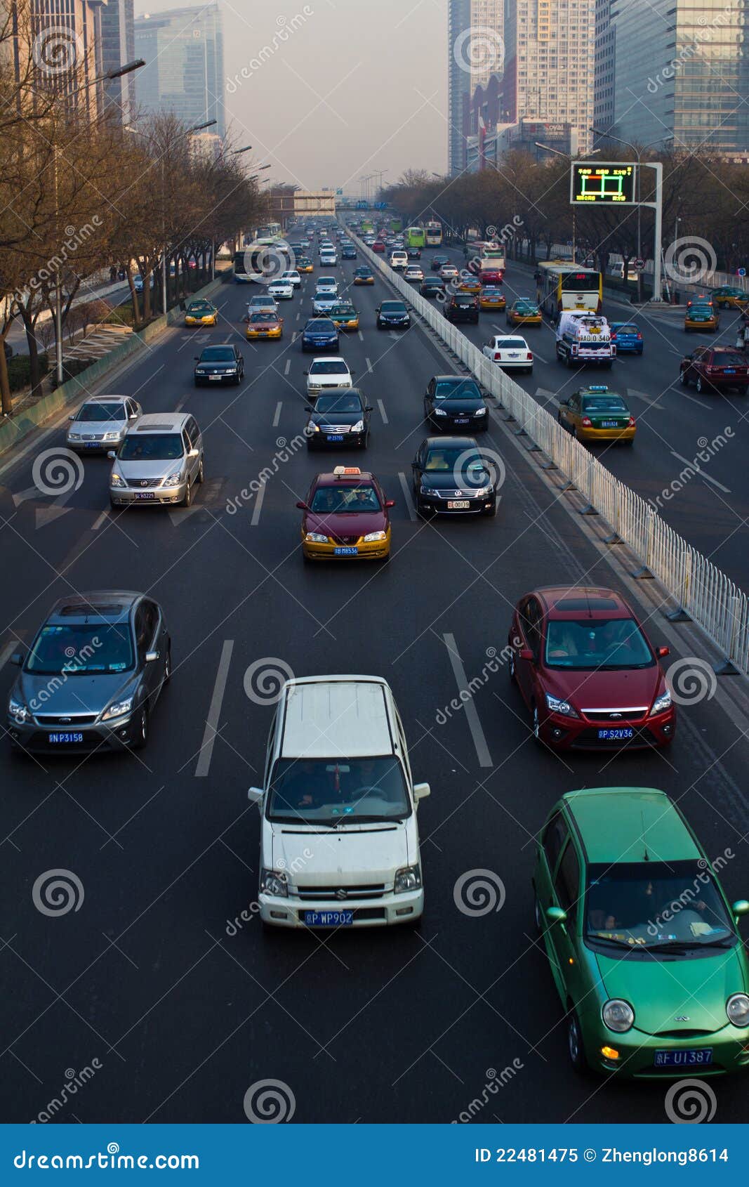 Traffic of beijing editorial image. Image of automobile - 22481475