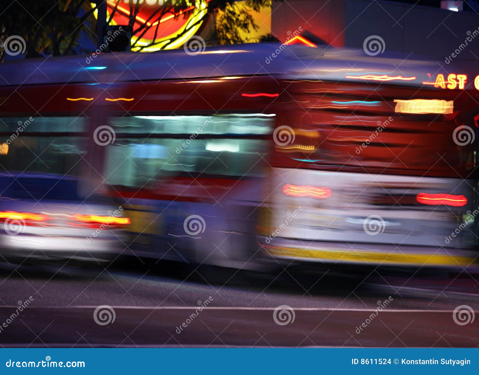 Traffic, blurred motion stock photo. Image of background - 8611524
