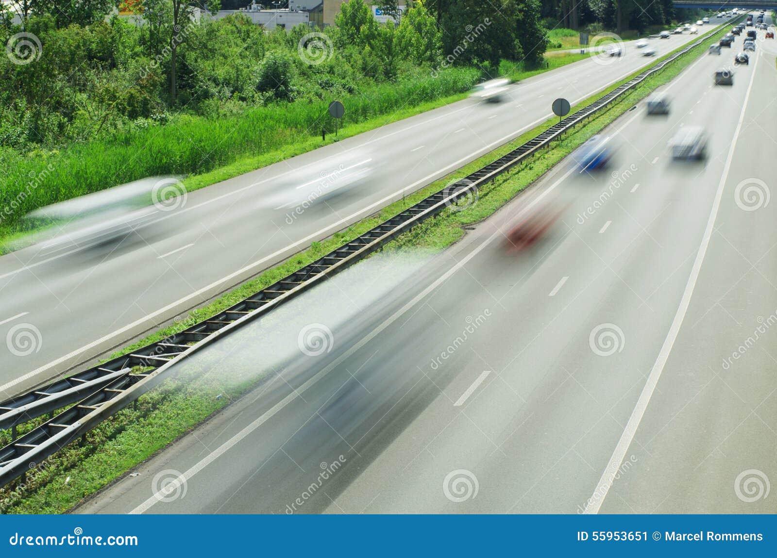 Traffic blurred by motion stock image. Image of velocity - 55953651