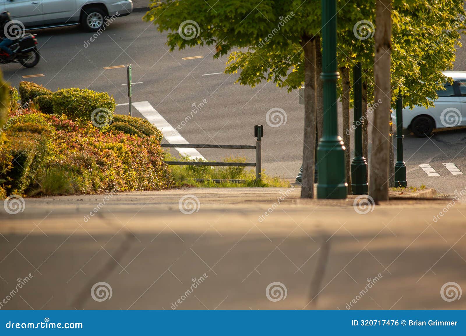 Traffic at the Bottom of the Hill Stock Photo - Image of infrastructure ...