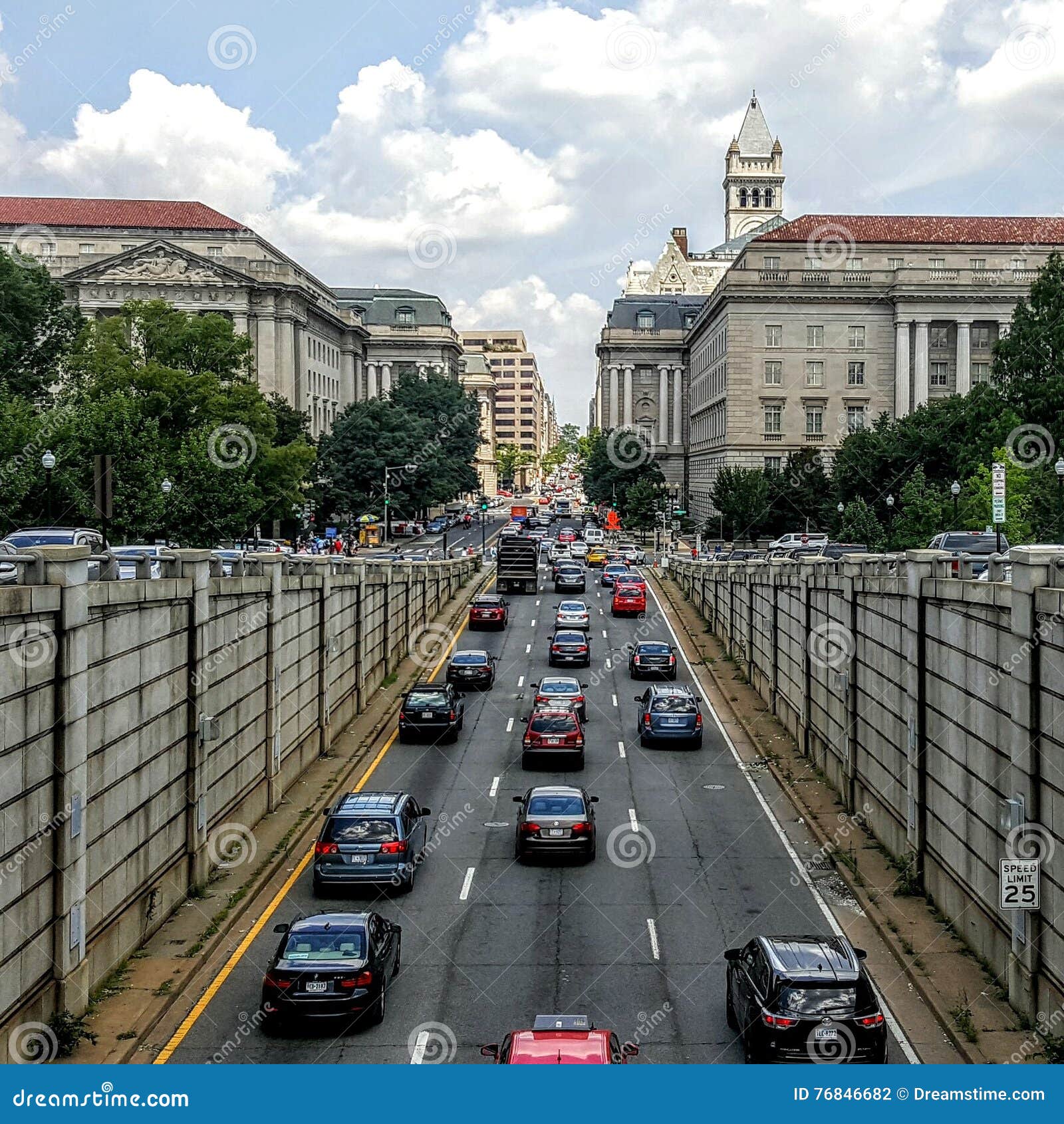 Traffic editorial photography. Image of bridge, traffic - 76846682