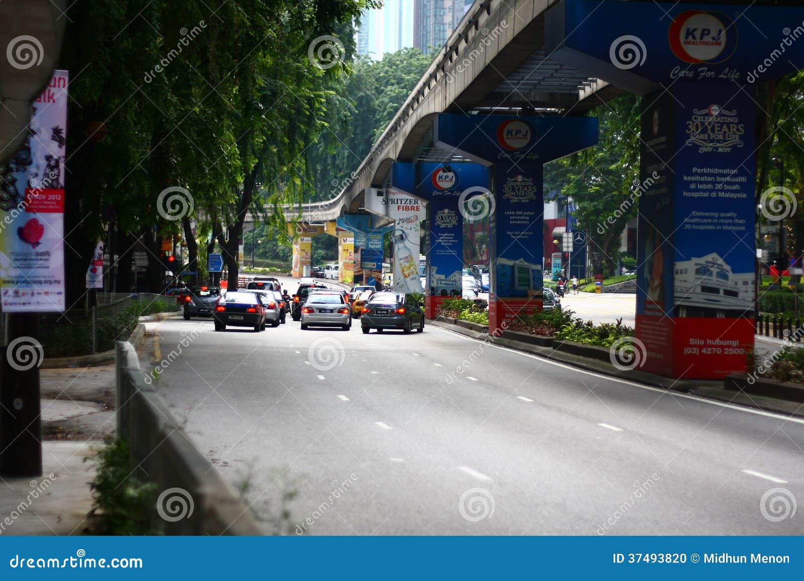 Traffic Building Up at Kuala Lumpur Malaysia Editorial Image - Image of ...