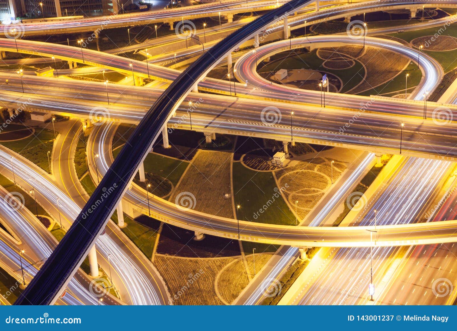 Traffic on a Busy Intersection on Sheikh Zayed Highway Stock Image ...