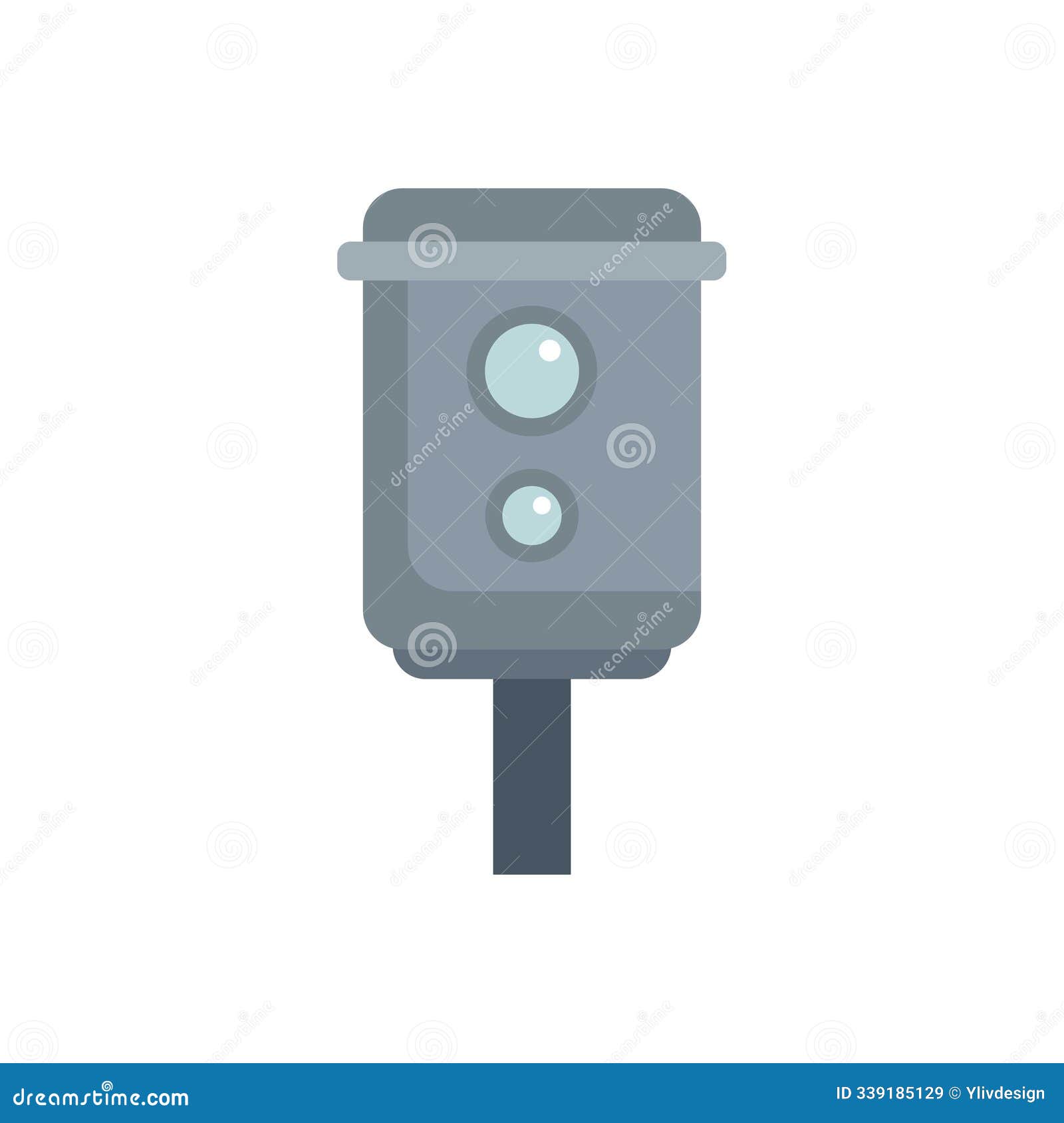 Traffic Camera Capturing Speeding Vehicles on Road Stock Illustration ...