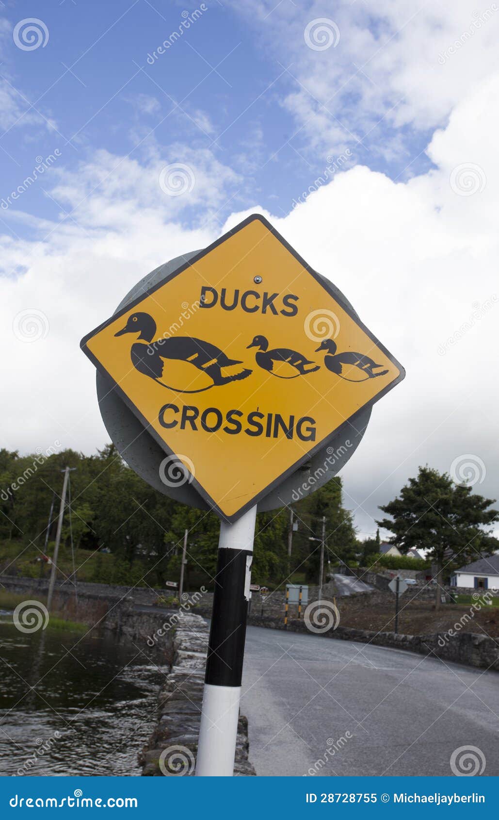 Ducks Crossing Sign. Stock Photography | CartoonDealer.com #32739368