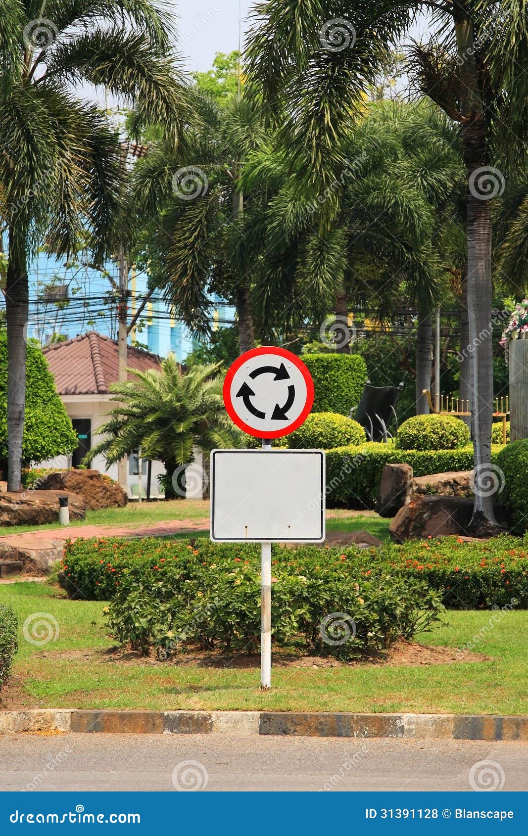 Traffic circle loop sign stock photo. Image of curve - 31391128
