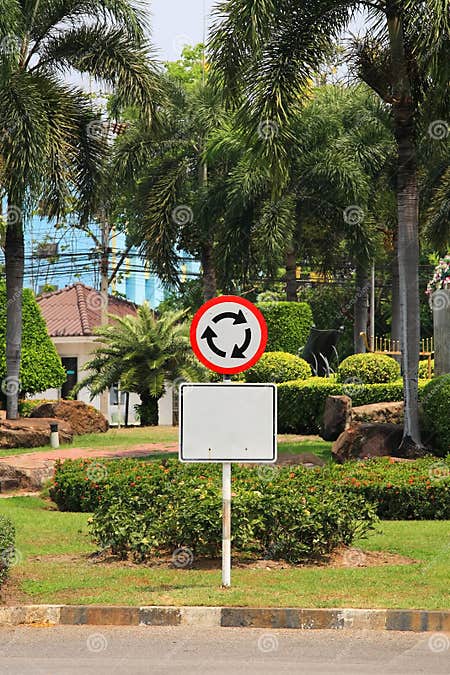 Traffic circle loop sign stock photo. Image of curve - 31391128