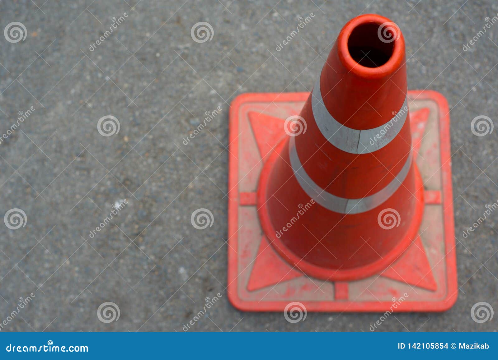 Traffic cone stock photo. Image of road, background - 142105854