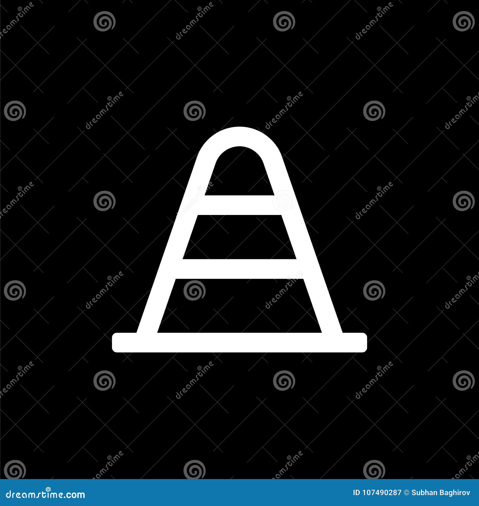 Traffic Cone Icon for Simple Flat Style Ui Design Stock Vector ... Traffic Cone Icon for Simple Flat Style Ui Design Stock Vector ...