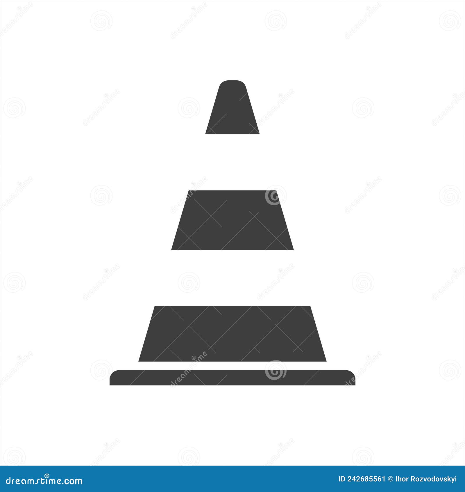 Traffic Cone Icon. Simple Vector Illustration. EPS10 Stock Vector ...