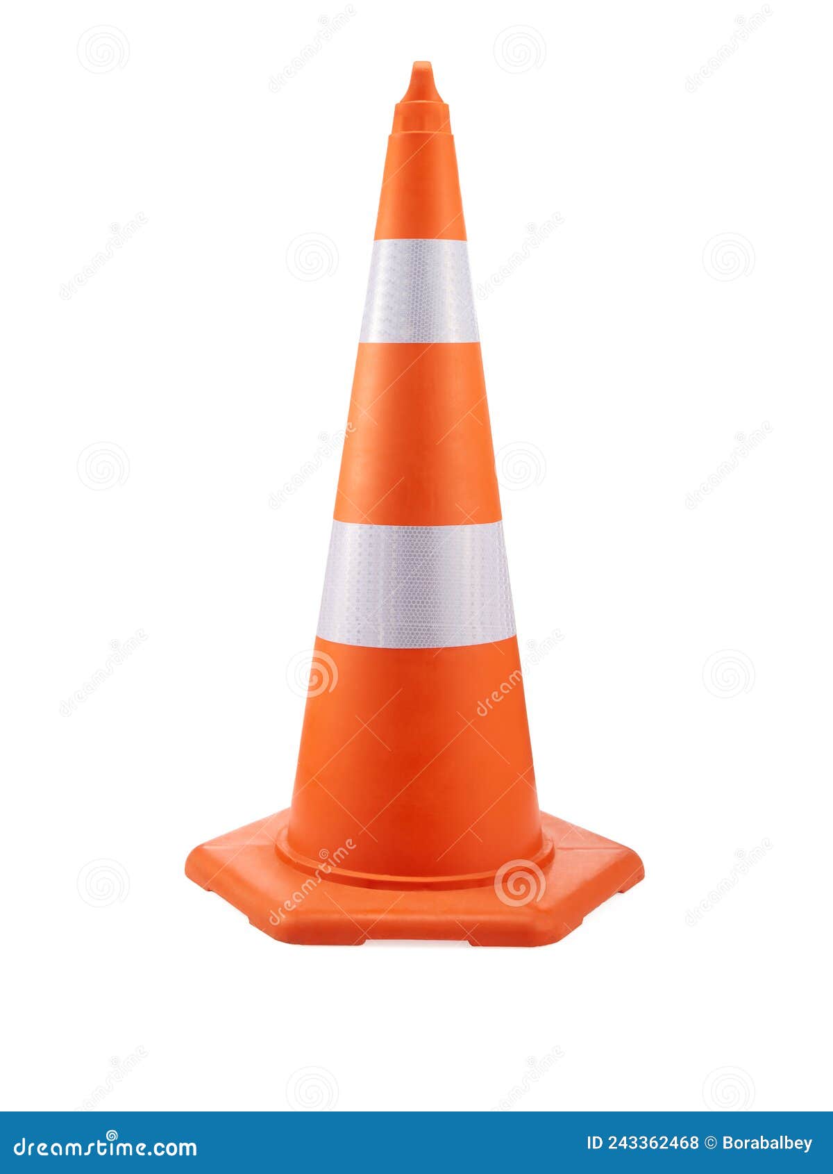 Traffic Cone Isolated on White Background. Clipping Path Stock Photo ...