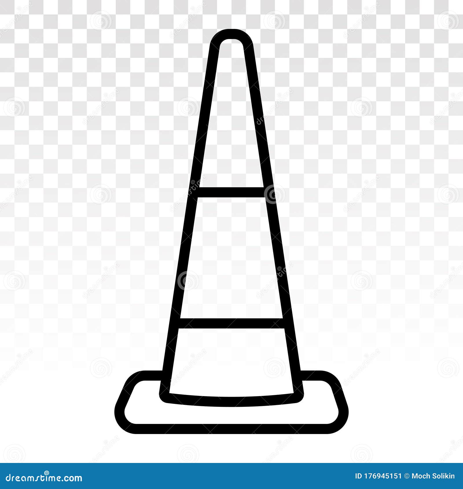 Traffic Cone or Road Pylon Flat Icons for Apps and Websites Stock ...