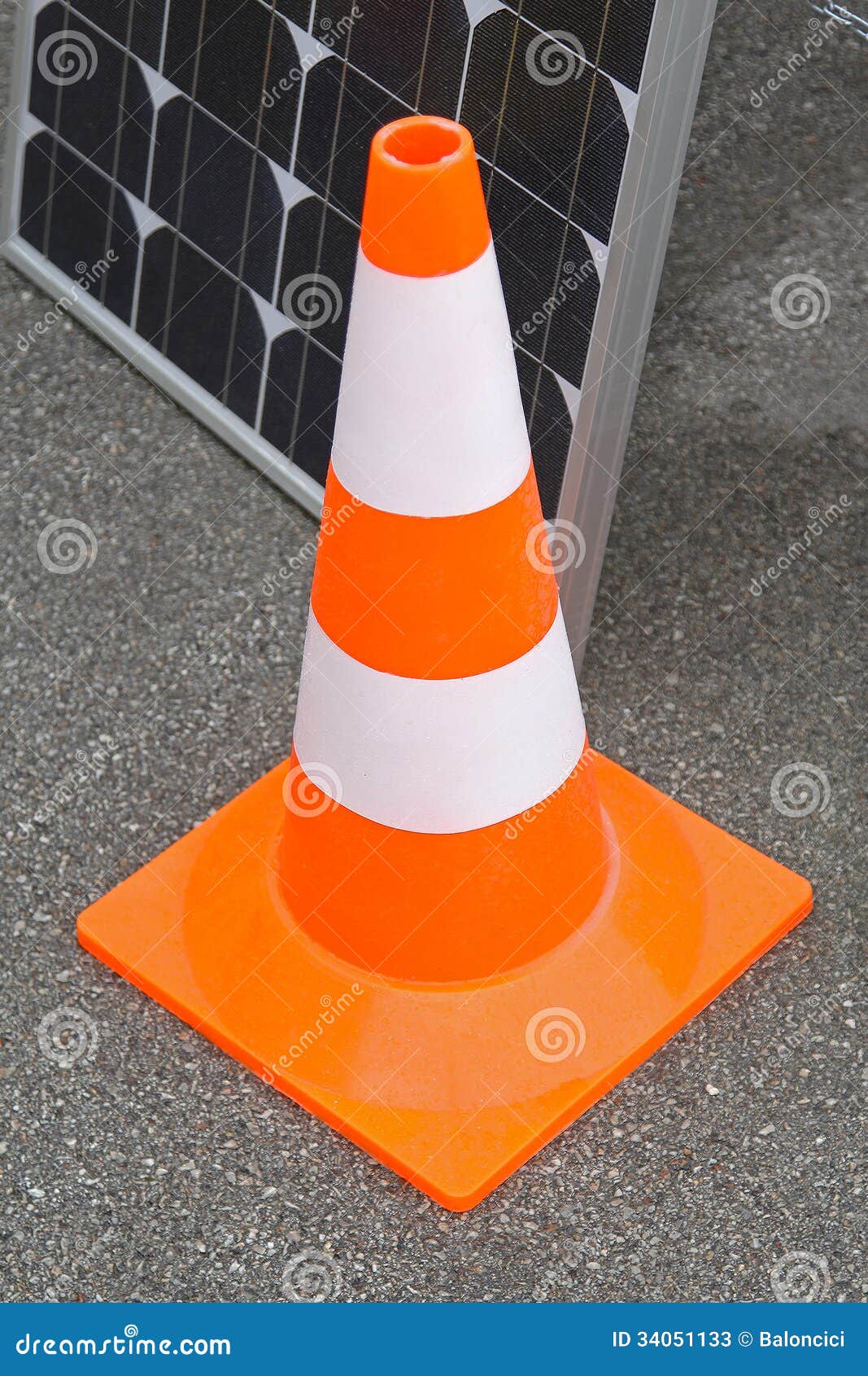 Traffic cone stock image. Image of photovoltaic, technology - 34051133