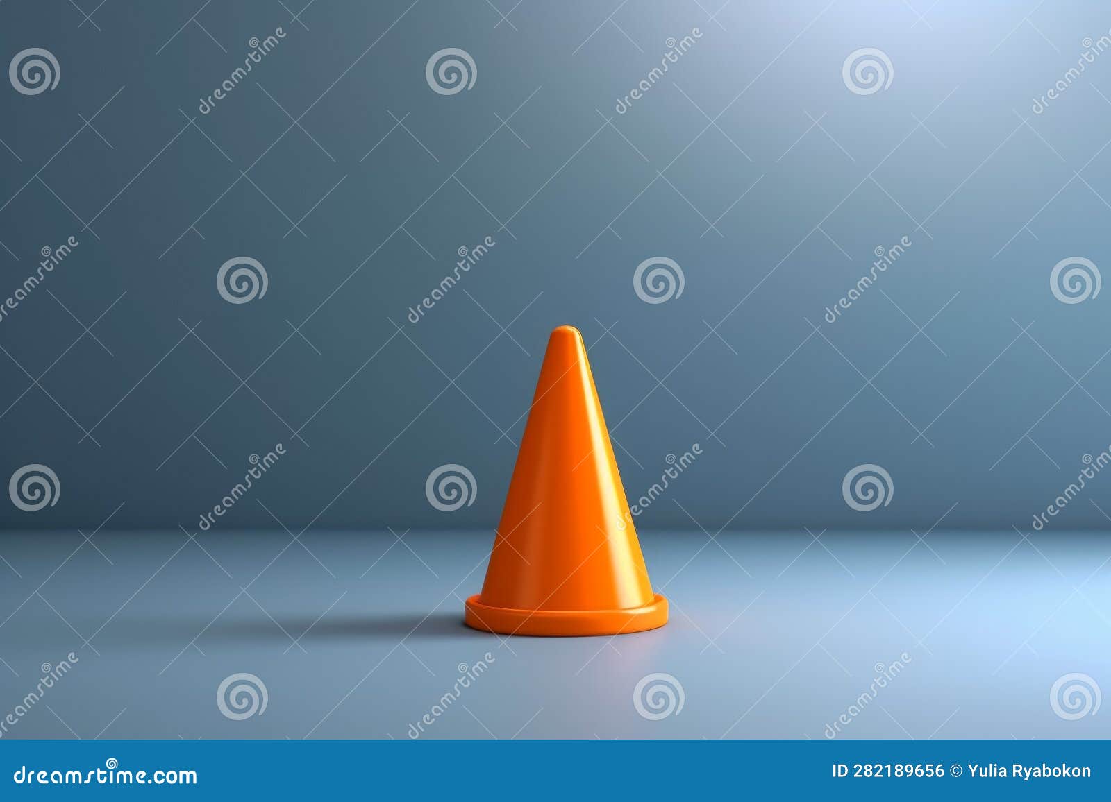 Traffic Cone Street. Generate Ai Stock Illustration - Illustration of ...