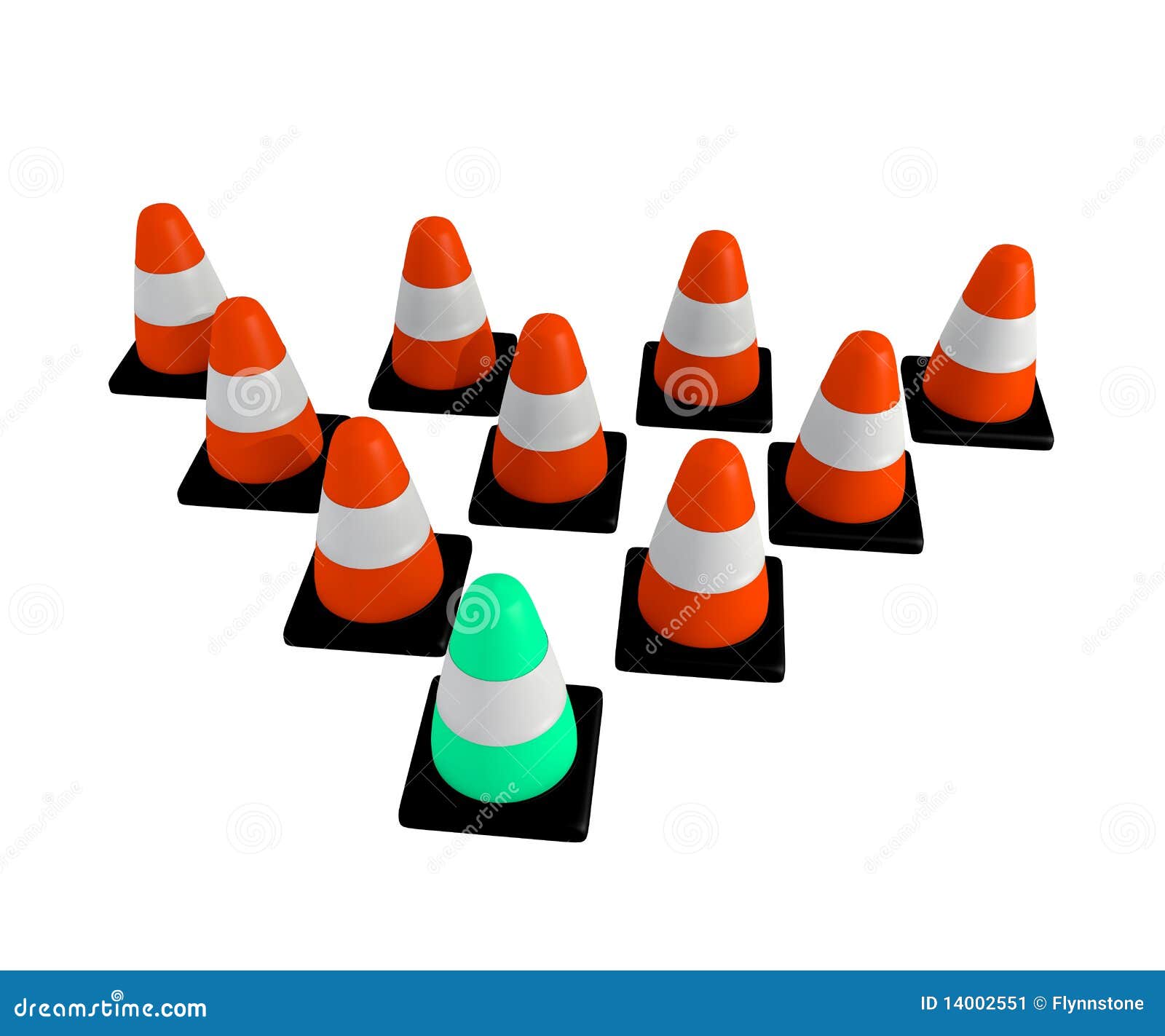 Traffic Cone Triangle stock image. Image of orange, isolated - 14002551