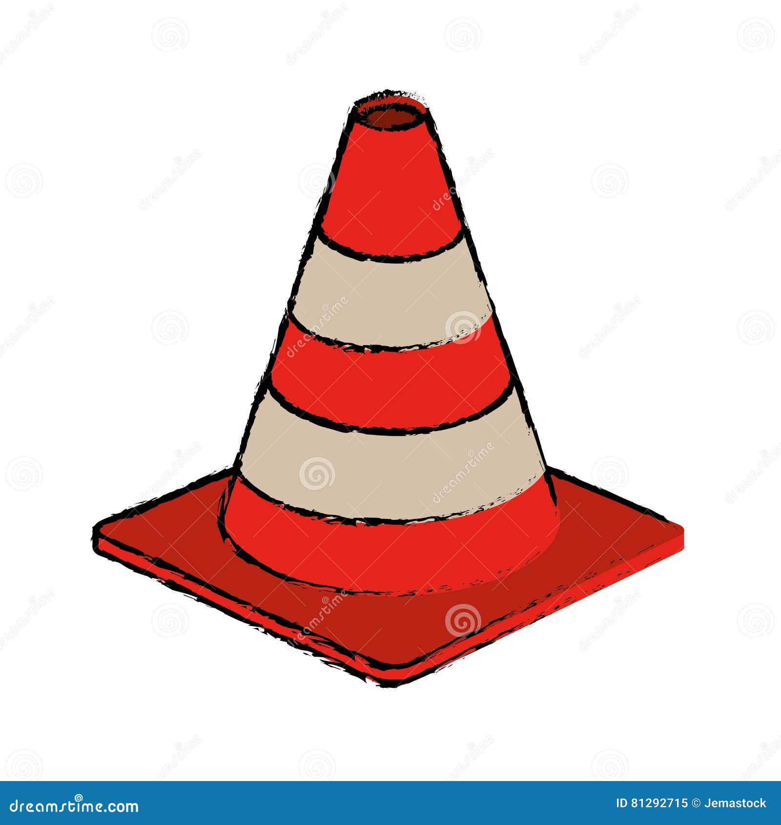 How To Draw A Traffic Cone