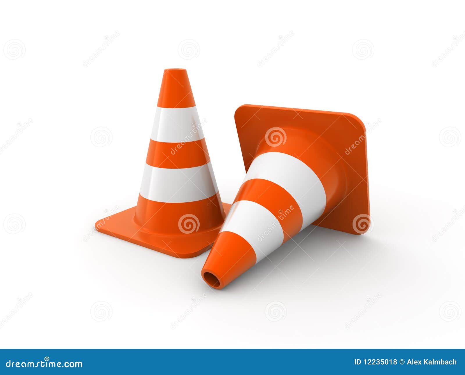Traffic Cones Royalty-Free Stock Image | CartoonDealer.com #12235018