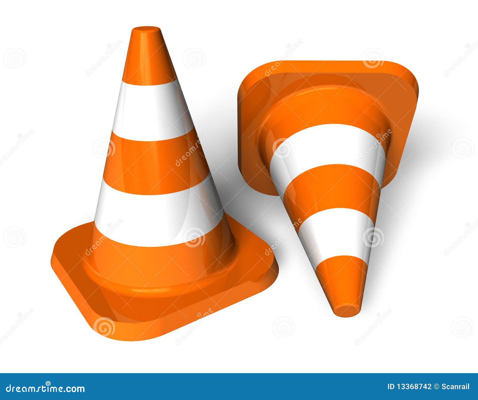 Traffic Cones. Blank Sheet Royalty-Free Stock Photography ...