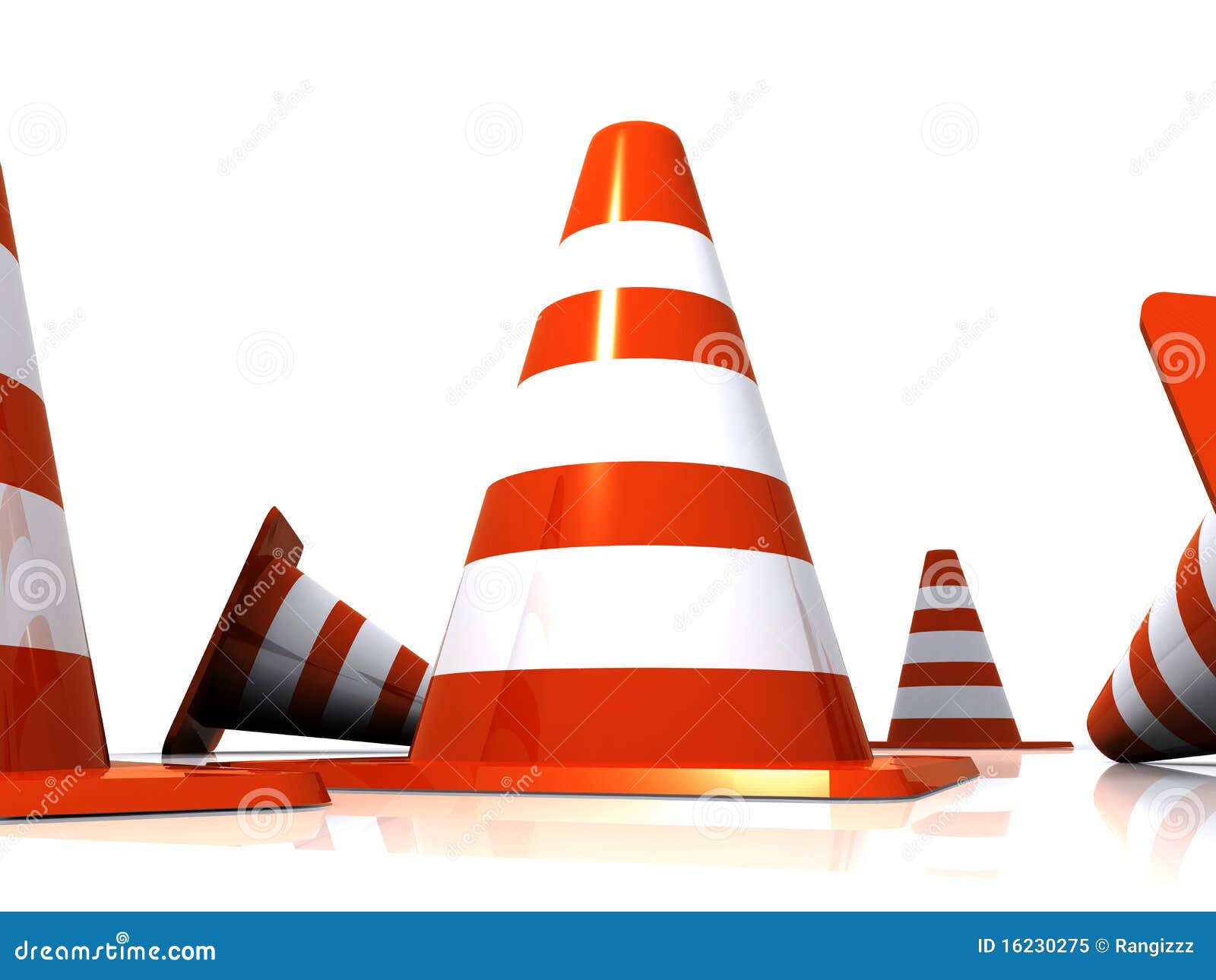 Traffic cones stock illustration. Illustration of sign - 16230275