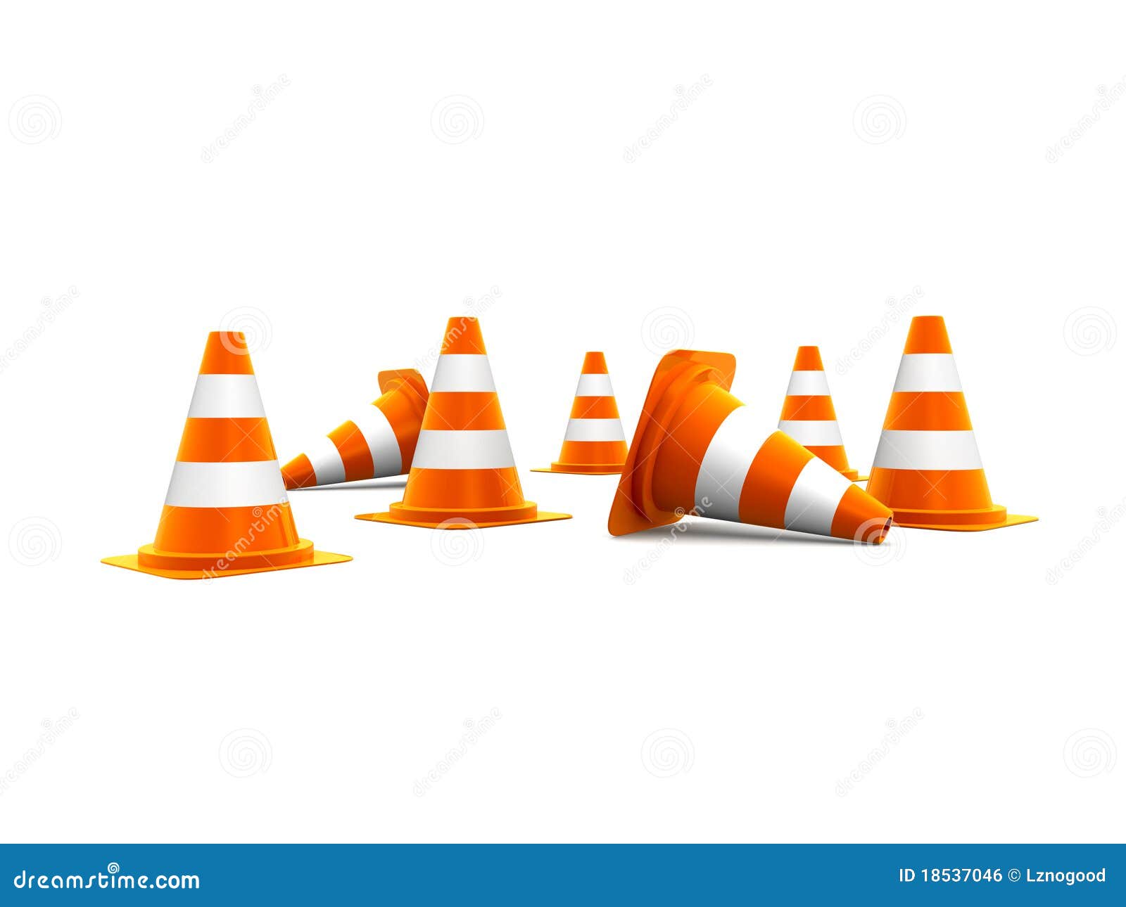 Traffic Cones. Blank Sheet Royalty-Free Stock Photography ...