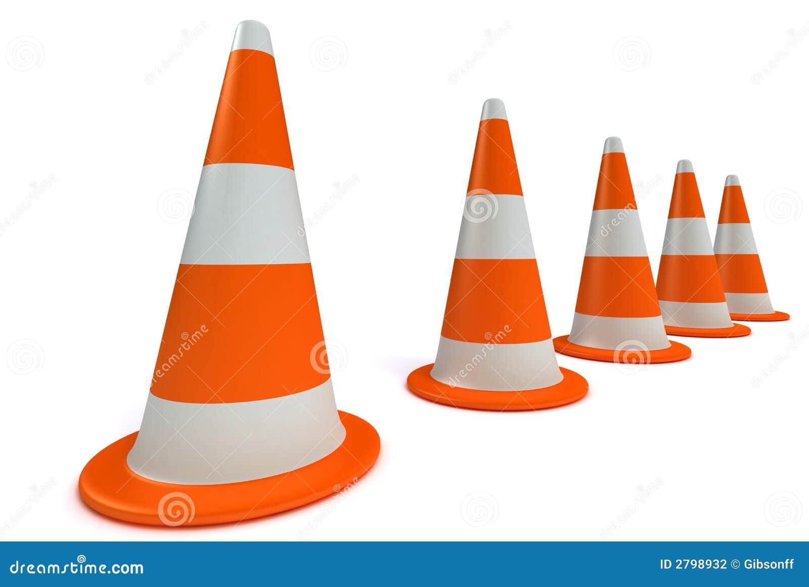 Traffic Cones. Blank Sheet Royalty-Free Stock Photography ...