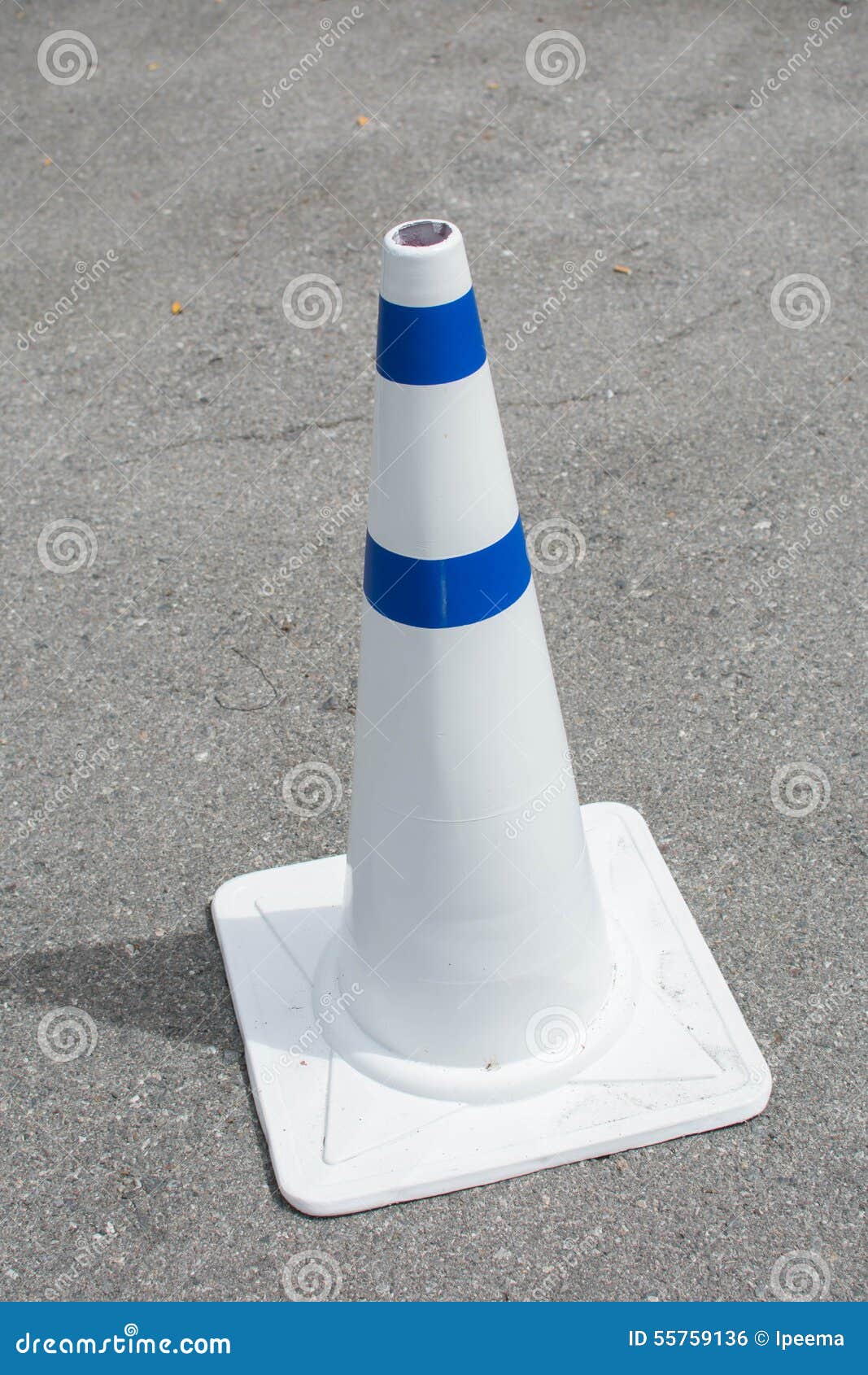 Traffic Cones on Road stock photo. Image of safety, design - 55759136
