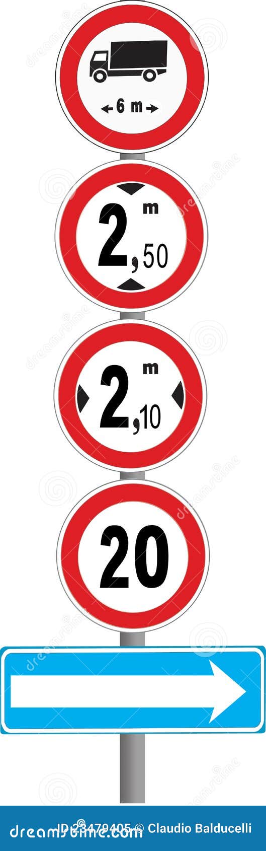 Traffic Constraints with White Background Stock Illustration ...
