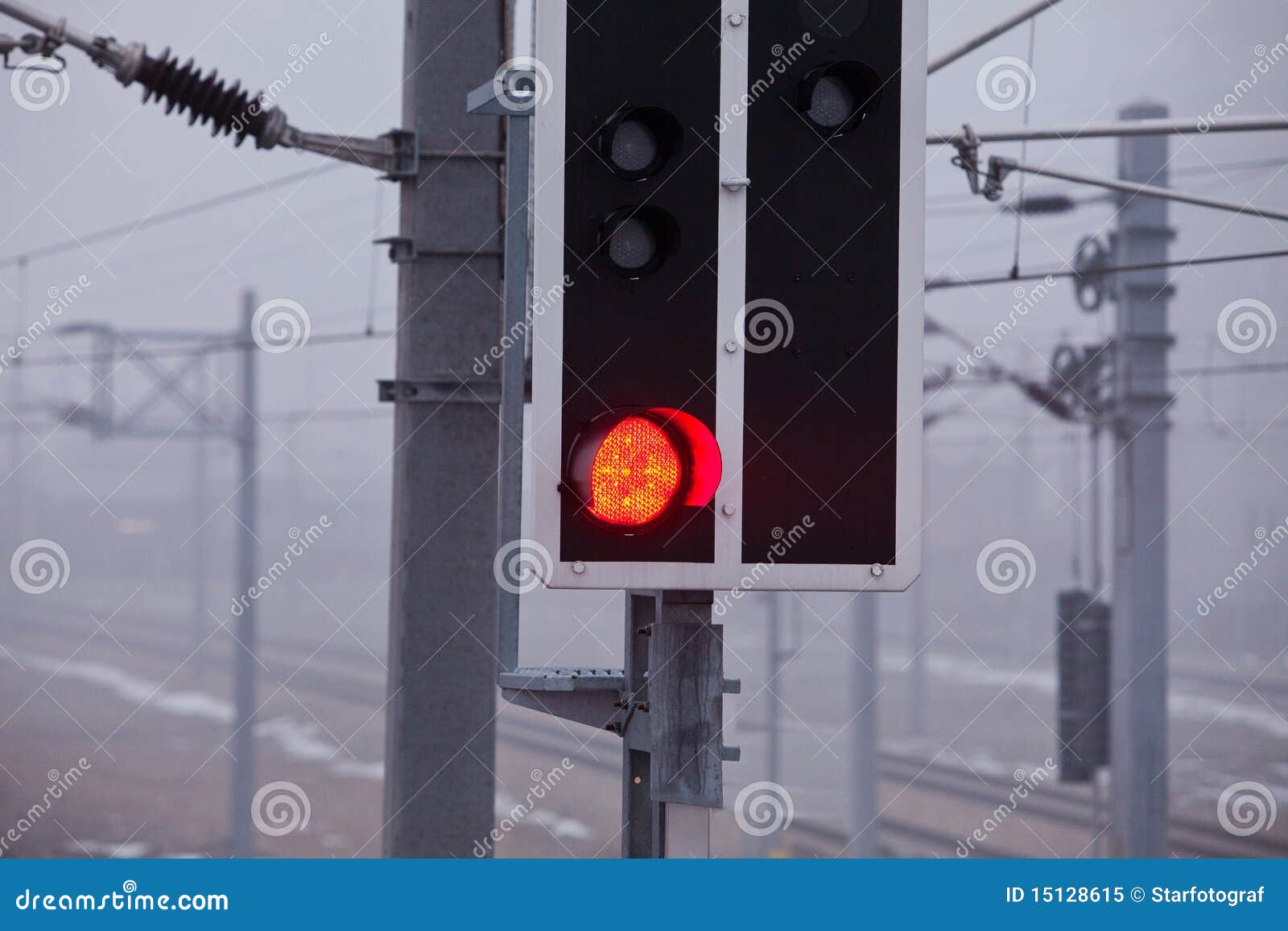 Traffic control light stock image. Image of rails, tracks - 15128615