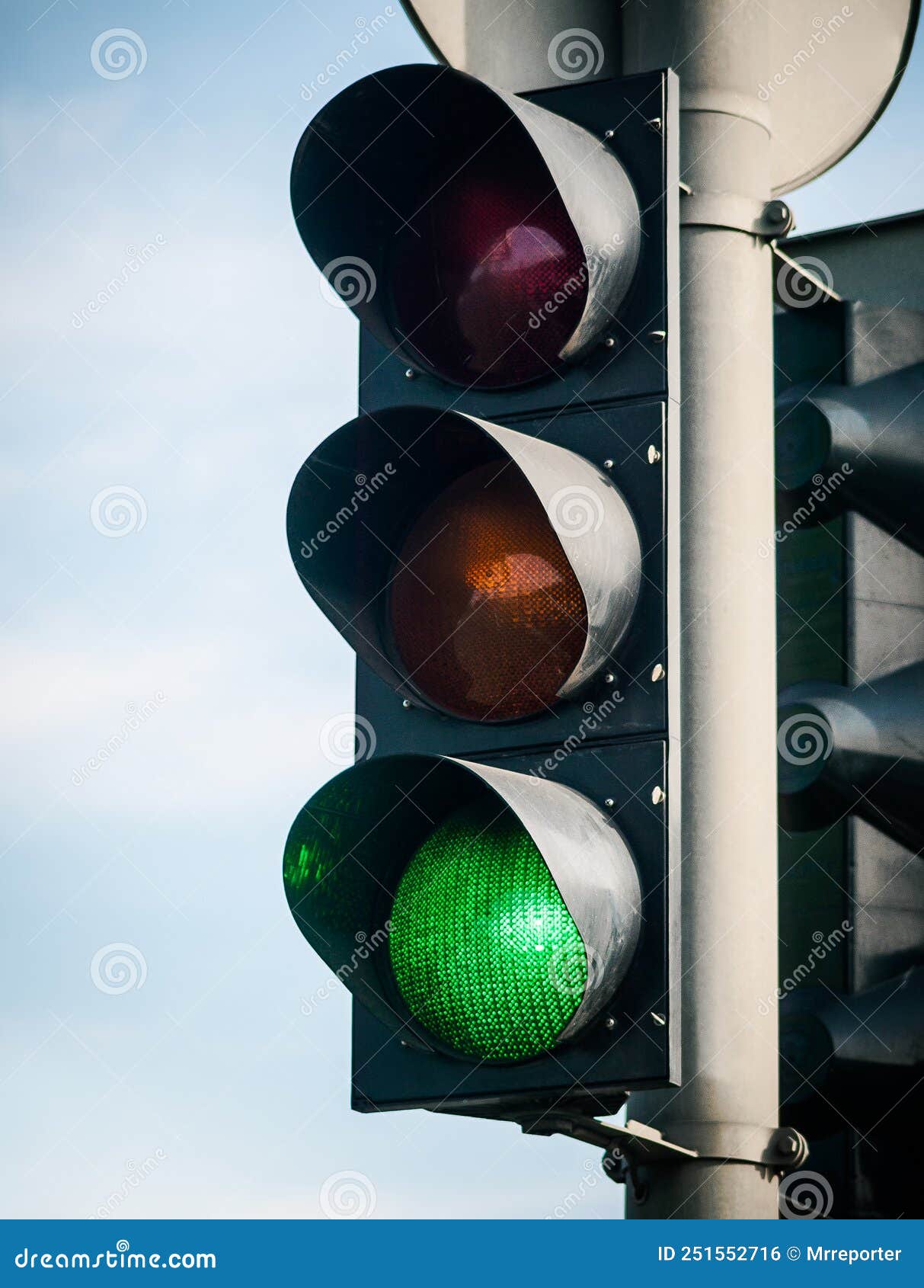 Traffic Control Light, Its Green Signal Stock Photo - Image of signals ...