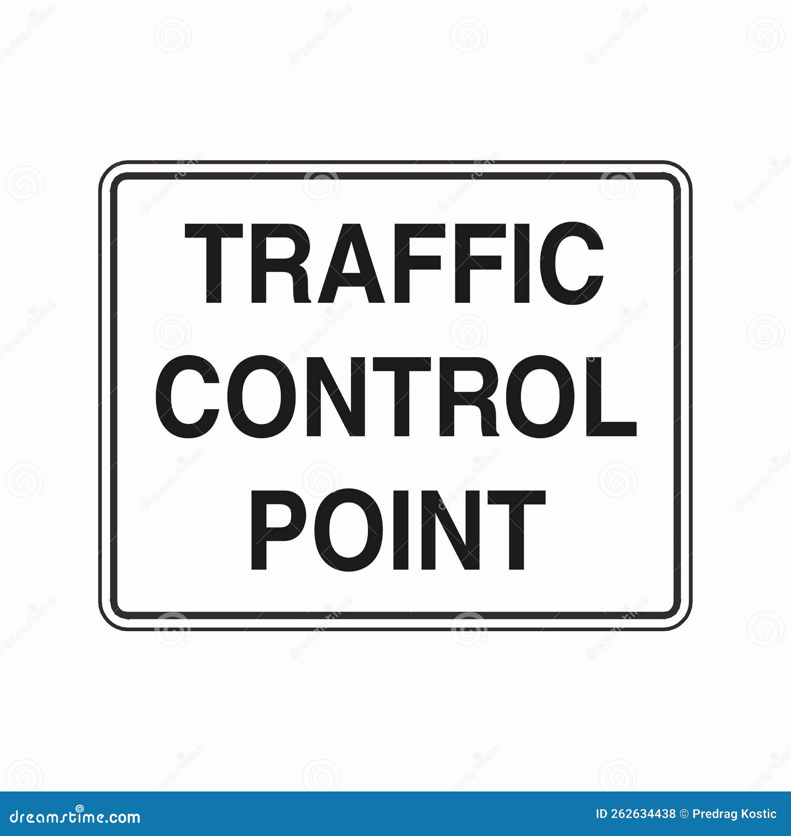 Traffic control point stock photo. Image of sign, font - 262634438
