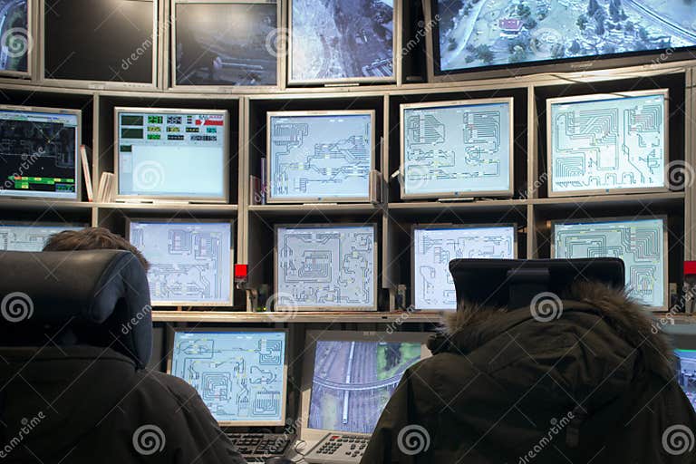 Traffic control room editorial photo. Image of security - 48853021