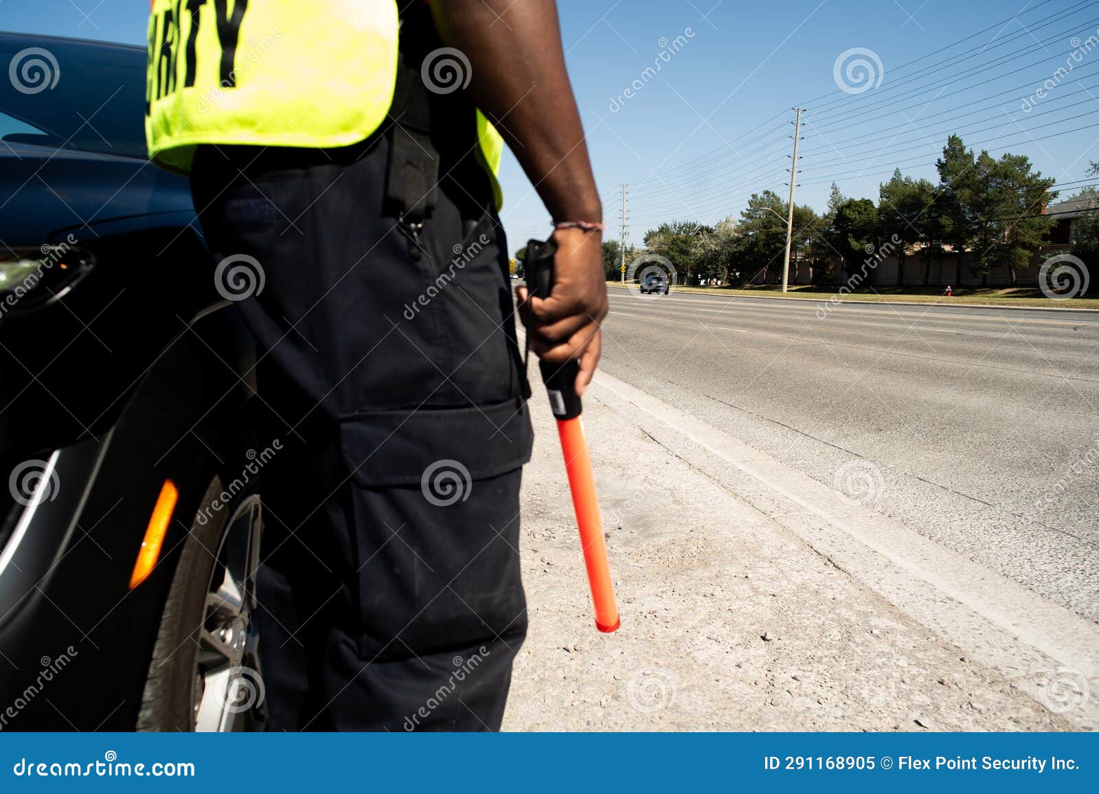 Traffic Control with Stop Slow Sign According To Construction Plan ...
