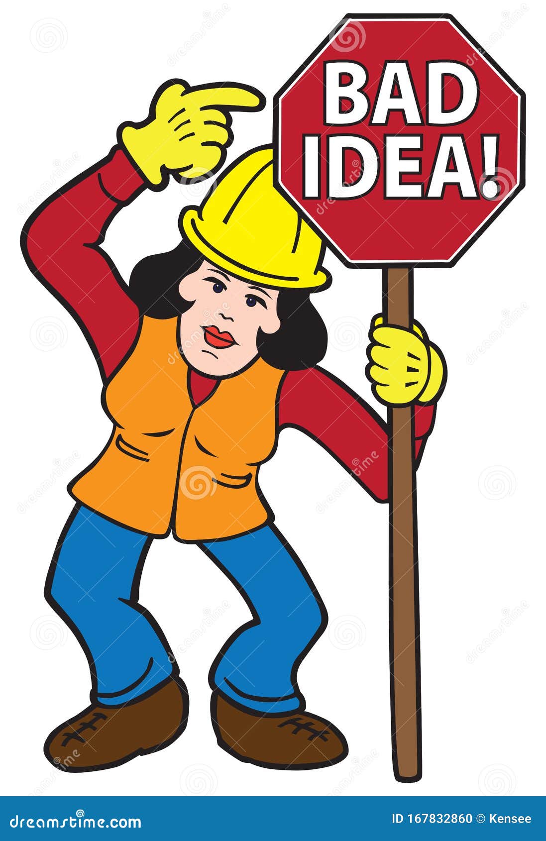 Cartoon Flagger And Boy Helps Grandma In Wheelchair Crossing The Street ...