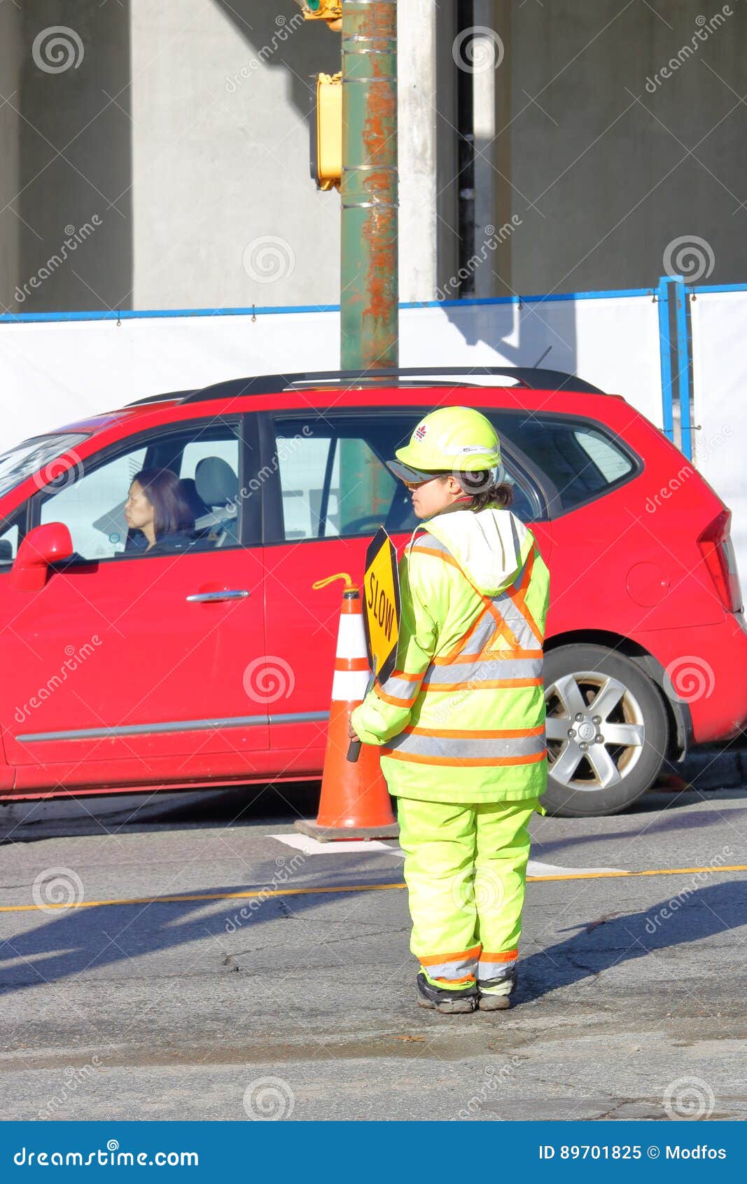 Traffic Controller on Vancouver Streets Editorial Image - Image of ...