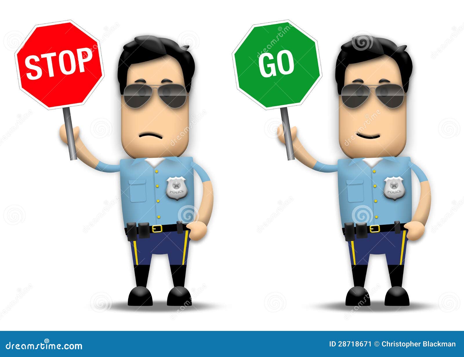 Traffic Cop stock image. Illustration of metaphor, happy - 28718671