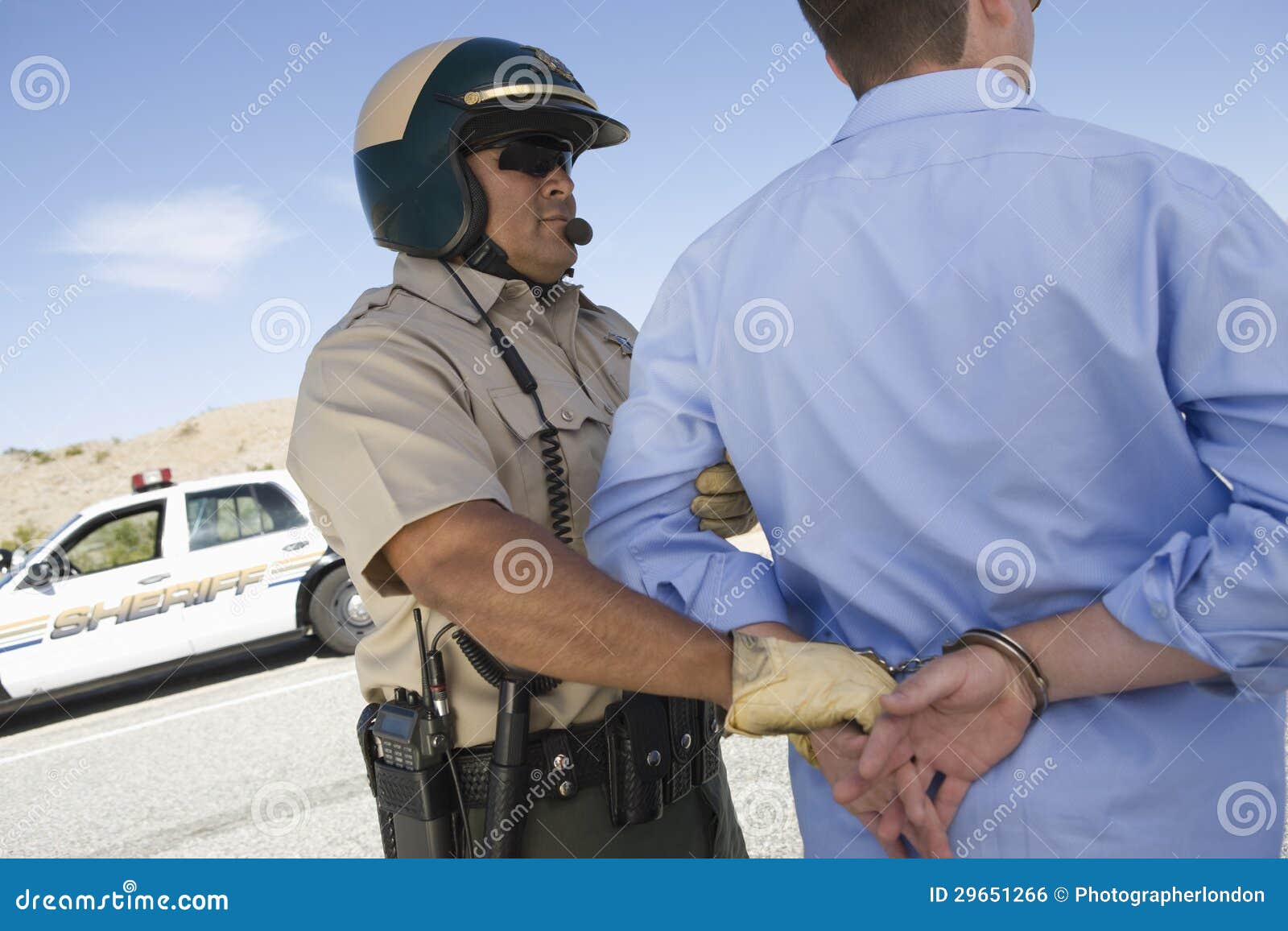 Traffic Cop Arresting Man stock photo. Image of people - 29651266
