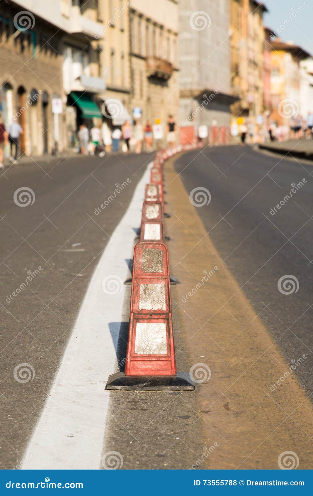 Traffic dividers stock photo. Image of driving, divider - 73555788