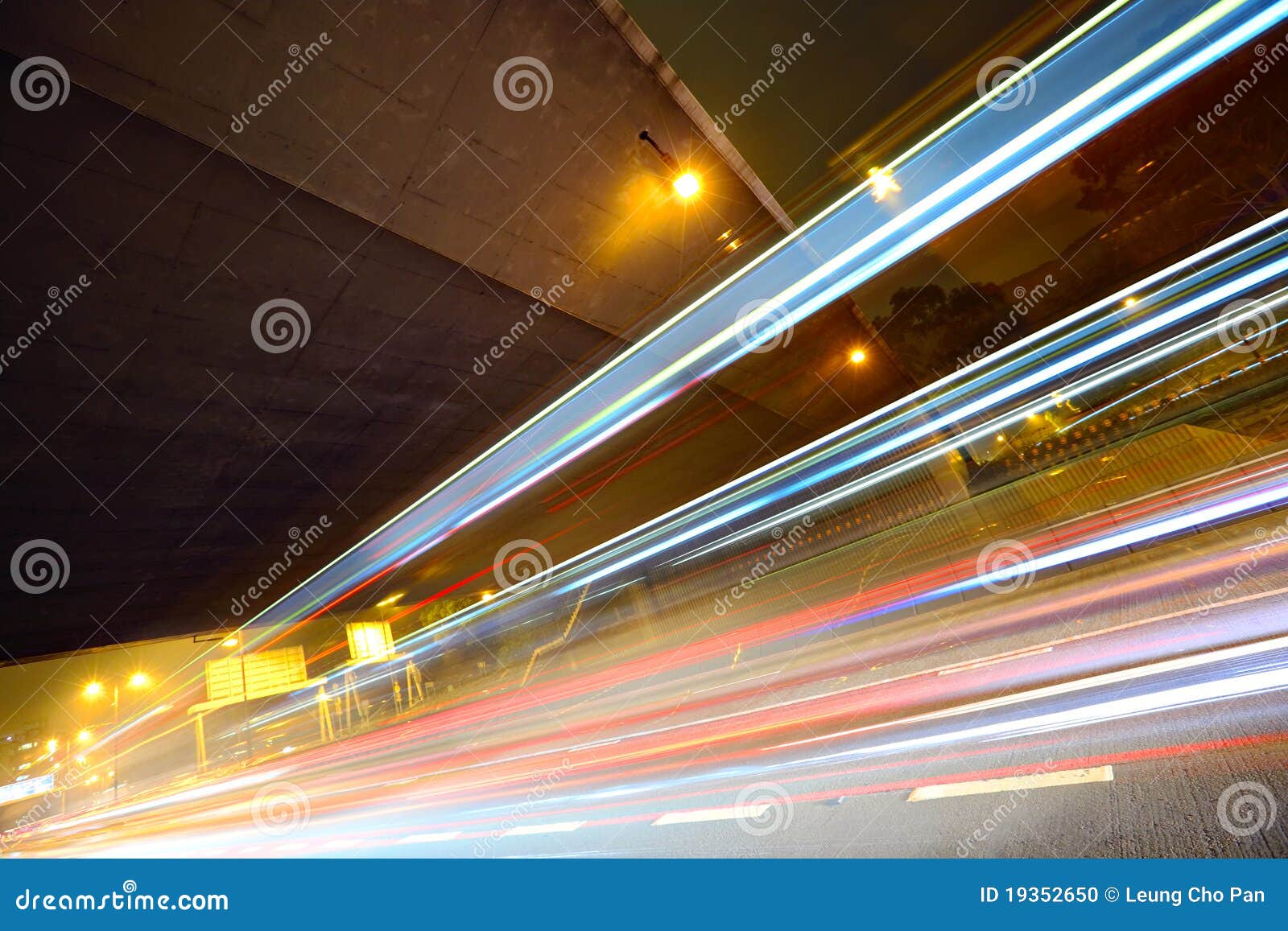 Traffic through downtown stock photo. Image of abstract - 19352650