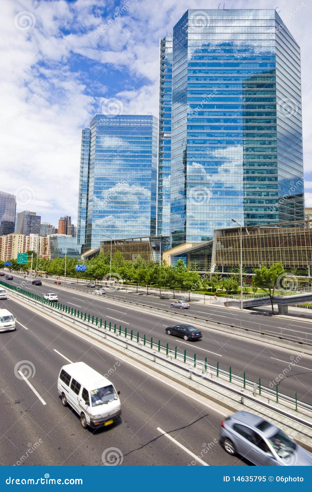 Traffic through Downtown Beijing Stock Image - Image of central, asia ...