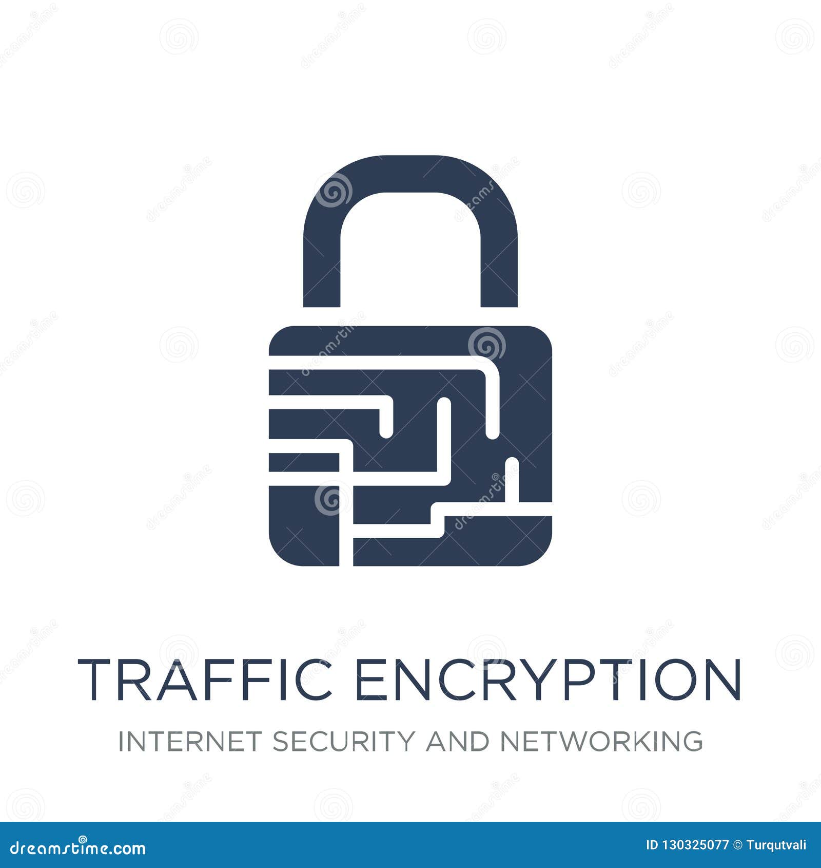 Traffic Encryption Icon. Trendy Flat Vector Traffic Encryption I Stock ...