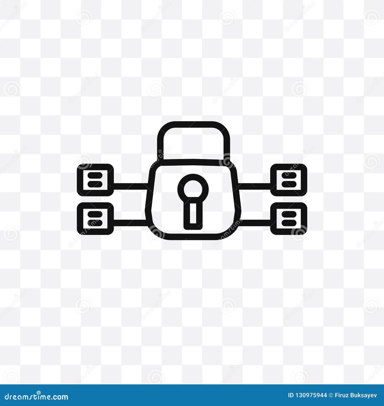Traffic Encryption Vector Linear Icon Isolated on Transparent ... Traffic Encryption Vector Linear Icon Isolated on Transparent ...