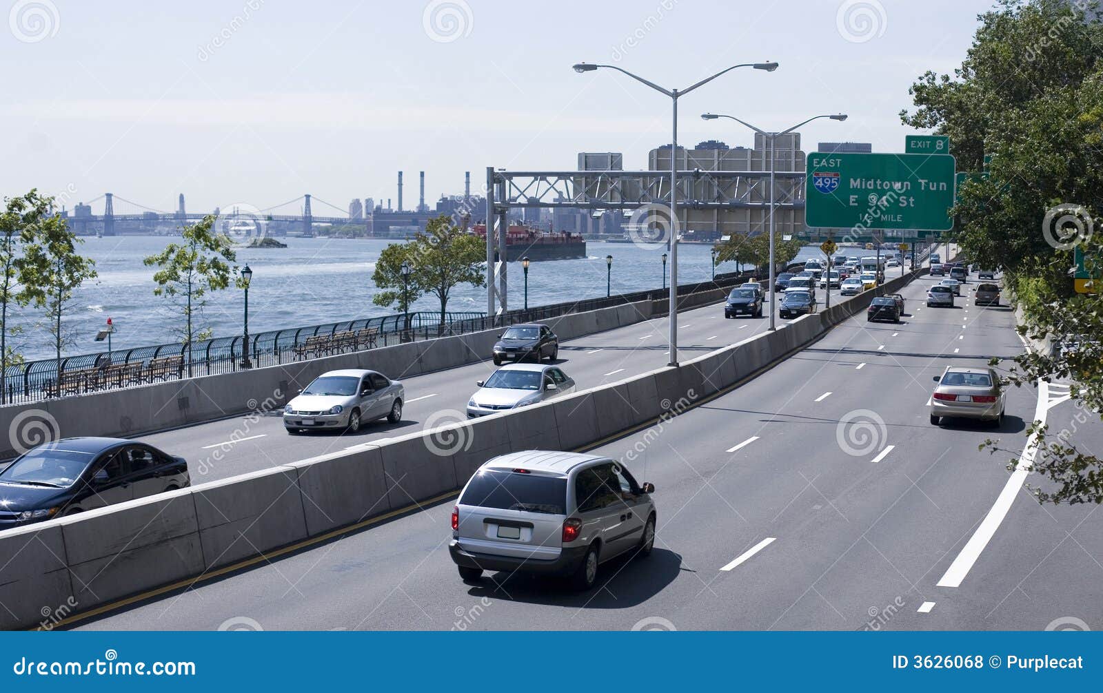 Traffic On FDR Drive Picture. Image: 3626068