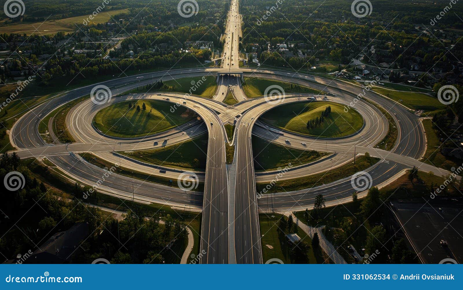 Traffic Flows through a Beautifully Designed Roundabout Interchange ...