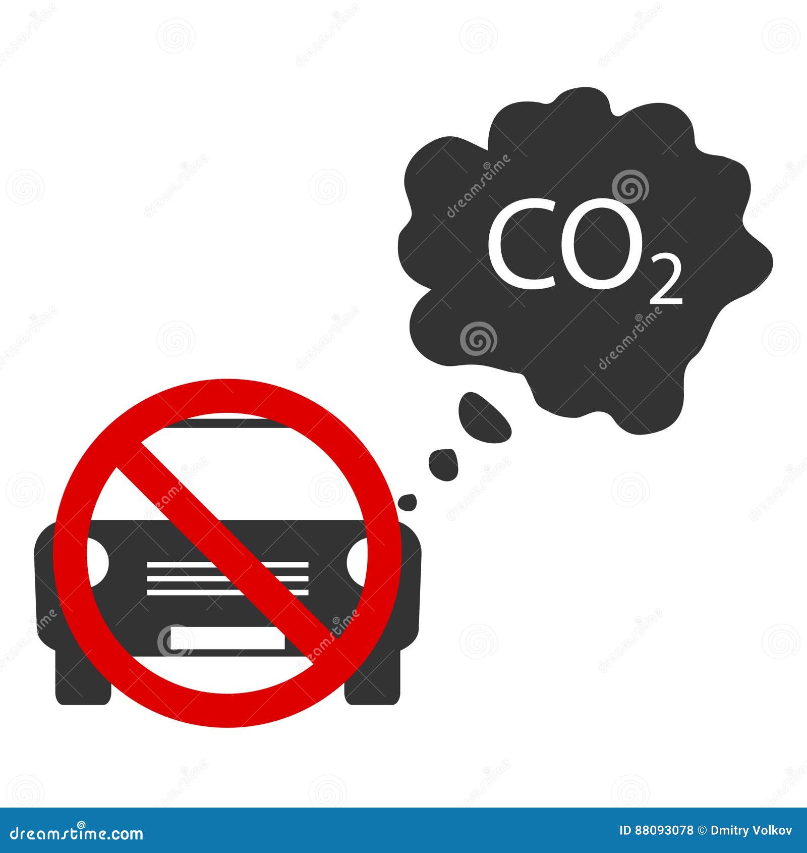 Traffic Fumes Icons Set Cartoon Vector. Gas Car | CartoonDealer.com ...