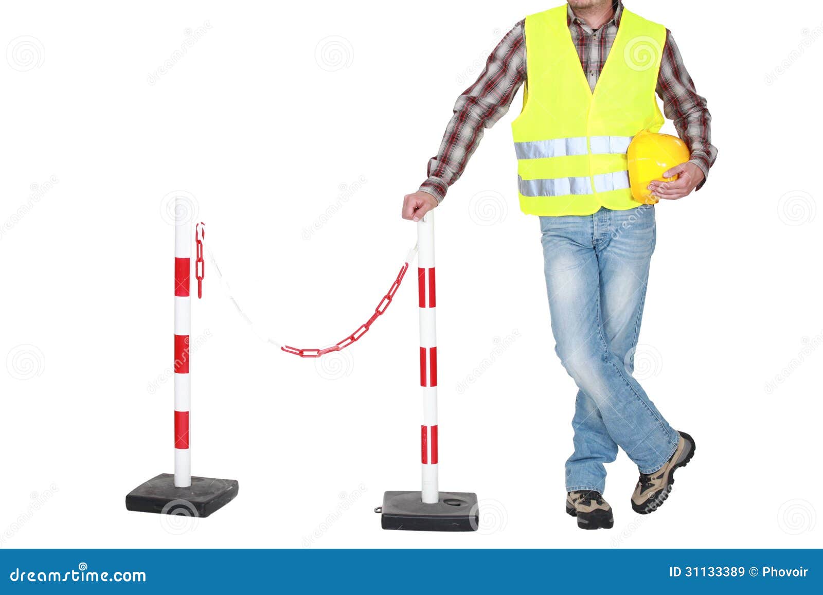 Traffic guard stock image. Image of poles, fluorescent - 31133389