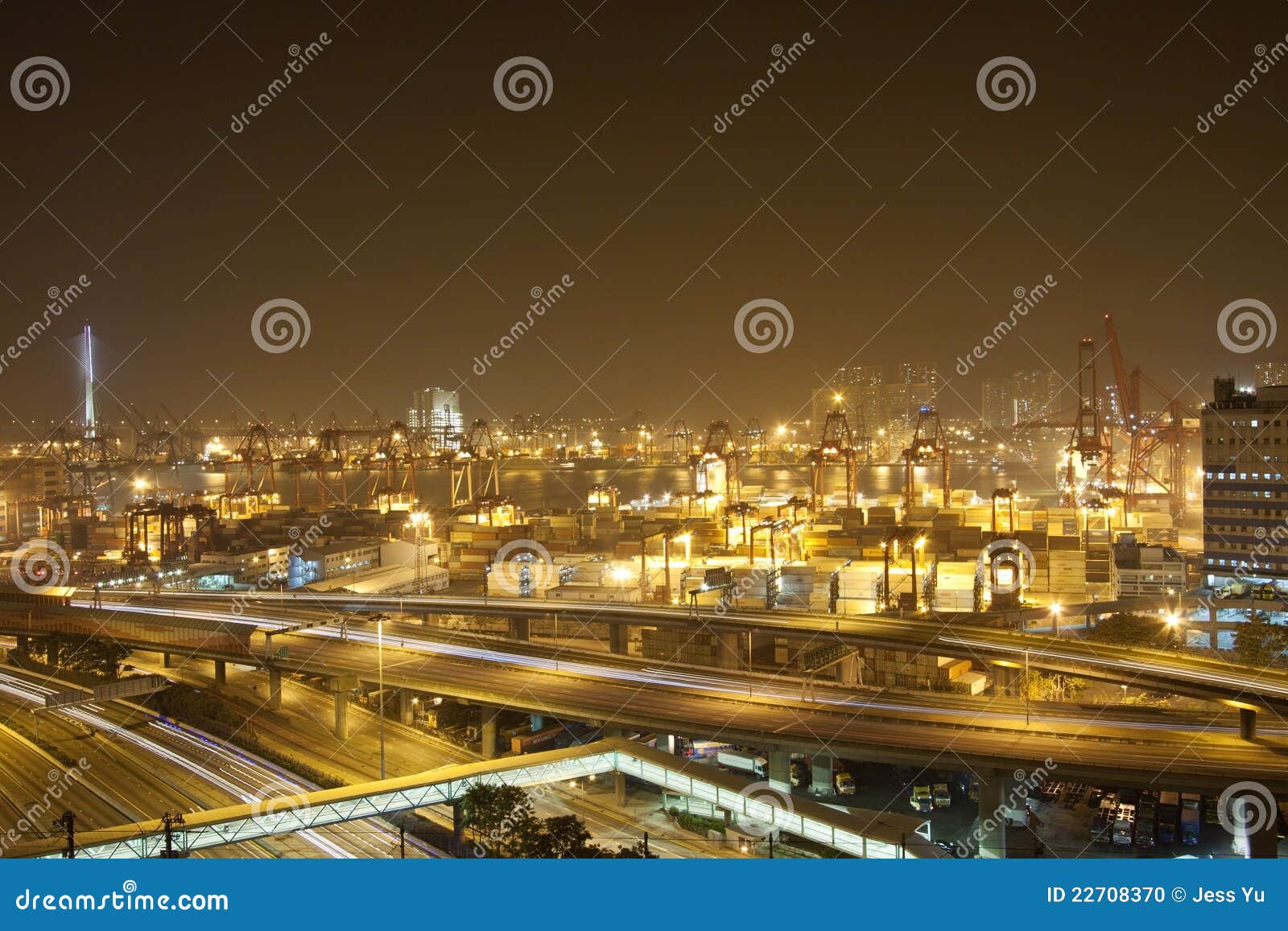 Traffic in Highway of a Modern City Stock Photo - Image of lines, color ...