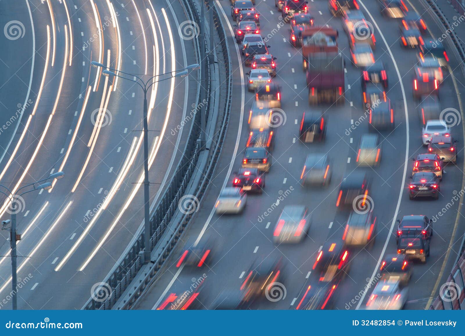 Traffic on highway stock photo. Image of evening, glow - 32482854