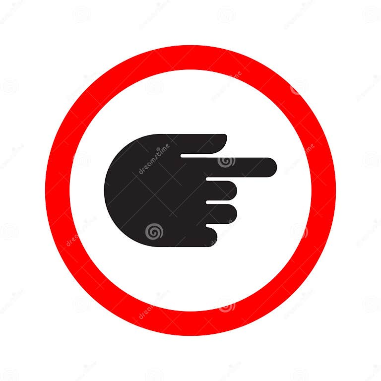 Traffic Indicator Turn Sign Hand Stock Vector - Illustration of move ...