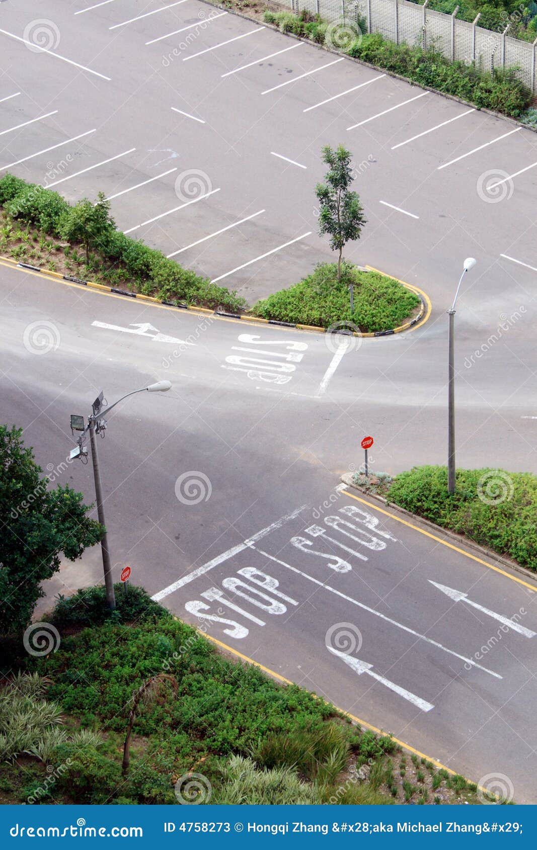 Traffic intersection stock image. Image of vertical, arrow - 4758273