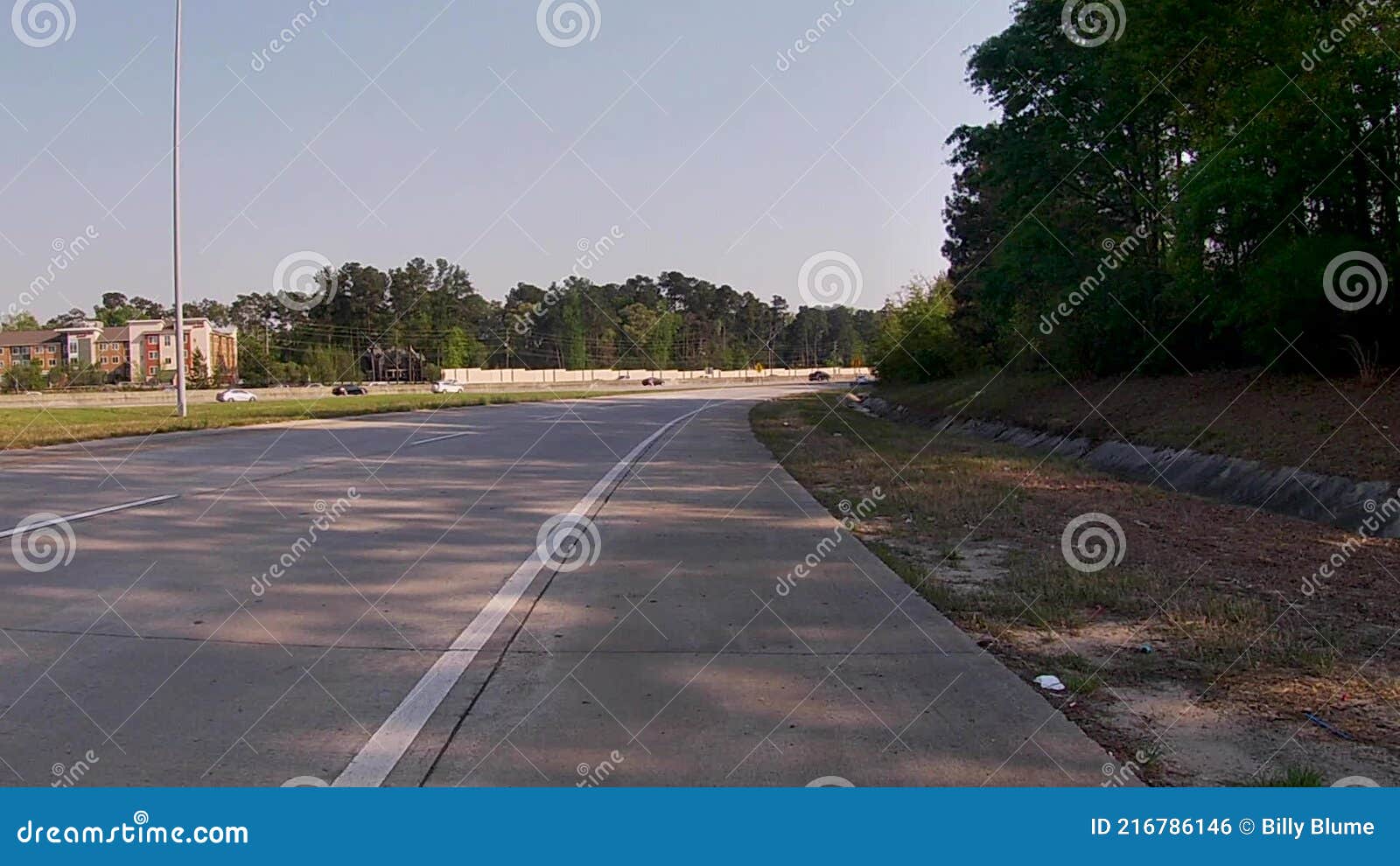 Traffic on an Interstate on Ramp on a Clear Day Stock Footage - Video ...